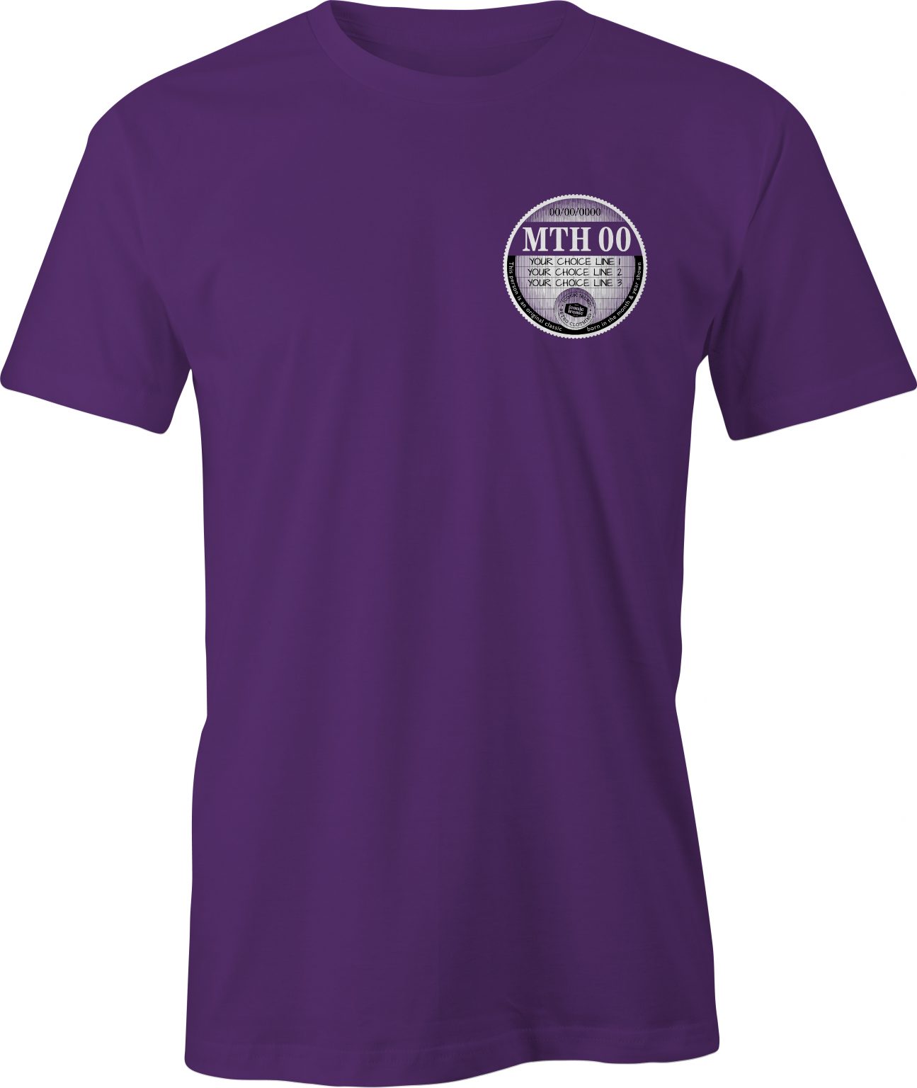 Left Chest Tax Disc Birthday Year T Shirt ideal for Birthday / Father's ...